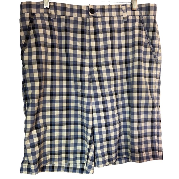 Izod | Shorts | Izod Golf Gingham Blue White Check Plaid Mens Shorts 36 ...